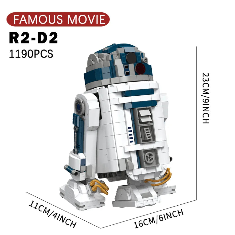 UCS Ideas Space Exploration R2-D2 robot Mecha star Brick Technical Mod ...